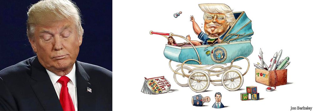 Economist retrata Trump como bebê de um ano | Brasil 247