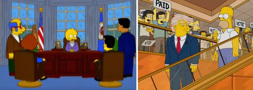 The Simpsons 'previu' Trump presidente há 16 anos | Brasil 247
