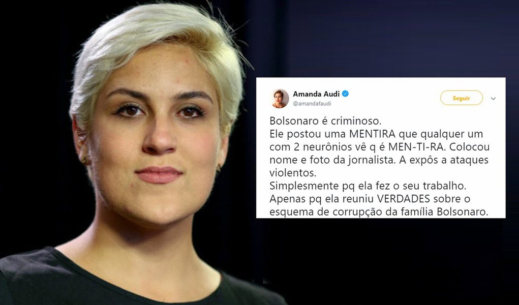 Amanda Audi, do Intercept: Bolsonaro é criminoso | Brasil 247