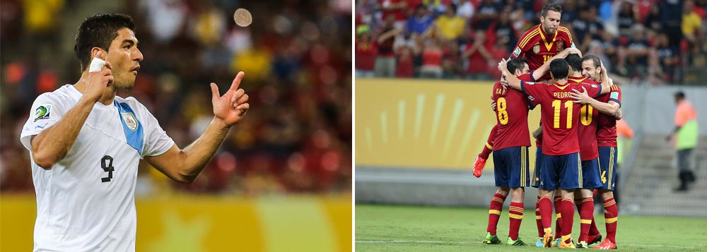 Espanha vence Uruguai por 2x1 na Arena Pernambuco | Brasil 247