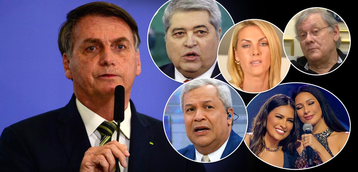 Datena, Sikêra, Milton Neves, Ana Hickman e Simone e Simaria receberam ...