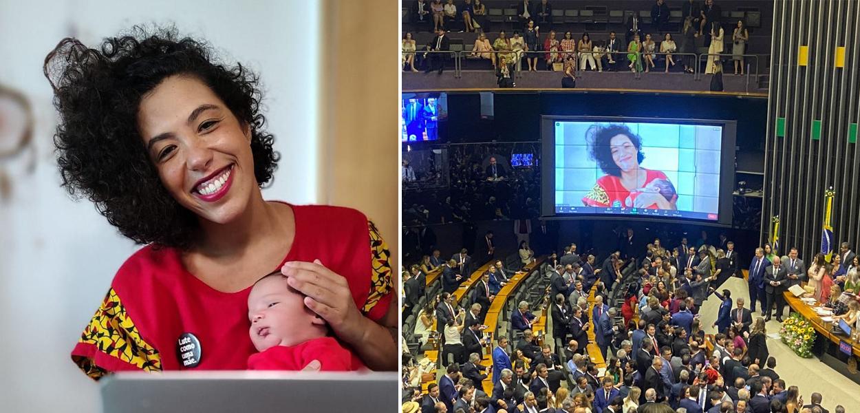 Deputada Talíria Petrone toma posse com filha no colo. Entenda | Brasil 247