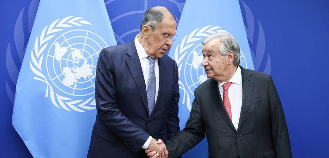 Sergey Lavrov e António Guterres se reúnem em Nova York | Brasil 247
