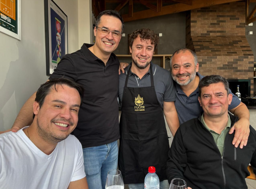 O retrato da impunidade: Moro, Dallagnol e Castor de Mattos se divertem ...