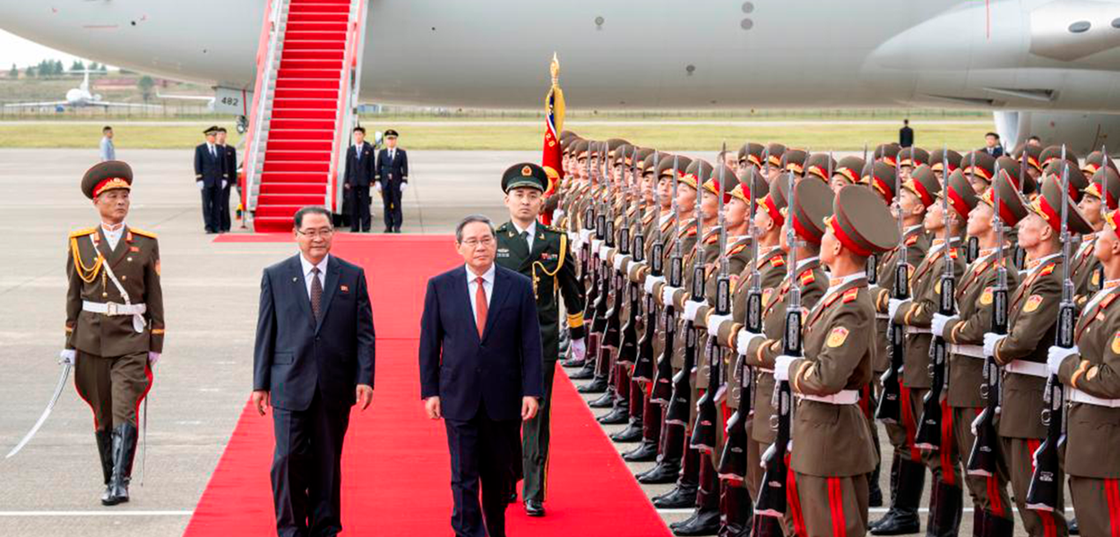 Primeiro-ministro chinês chega à RPDC para celebrações do 80º ...