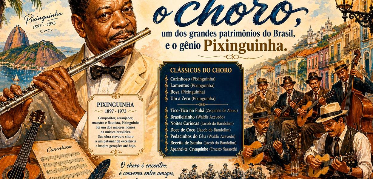 Hoje é o dia de celebrar o choro, um dos grandes patrimônios do Brasil ...