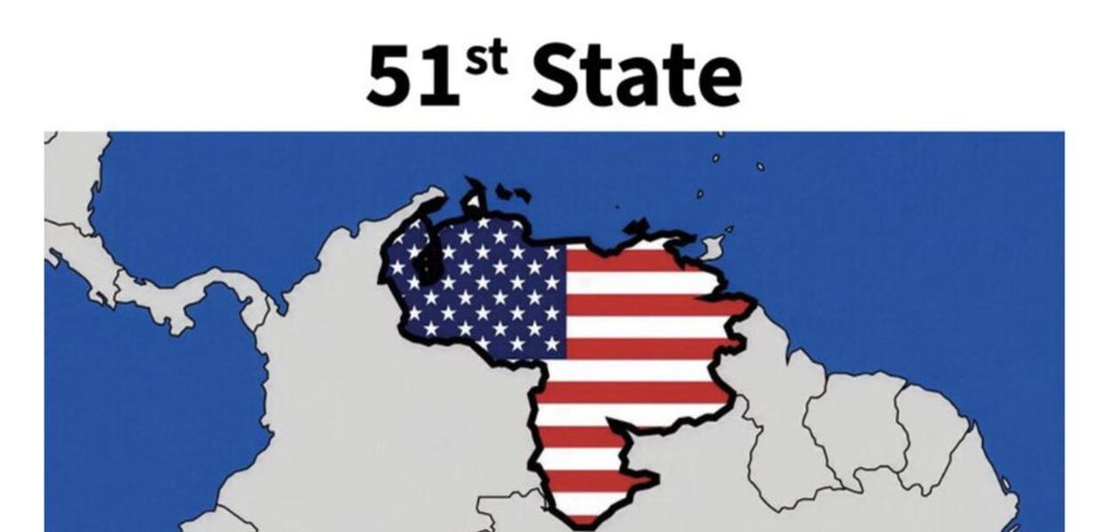 Venezuela rechaça mapa como 51º estado dos EUA | Brasil 247